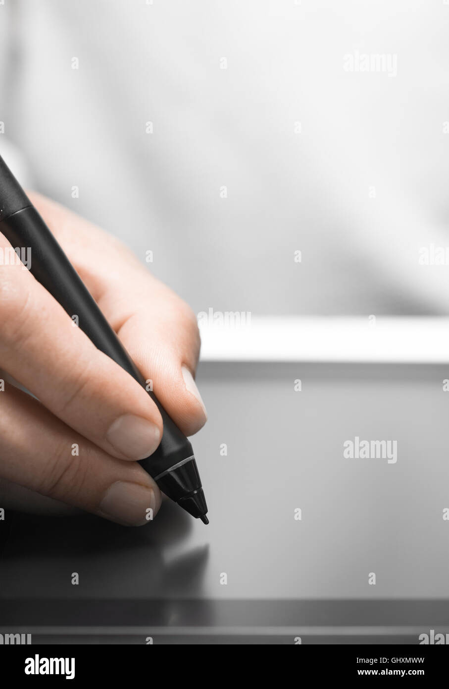 Hand holding stylus pencil hi-res stock photography and images - Alamy