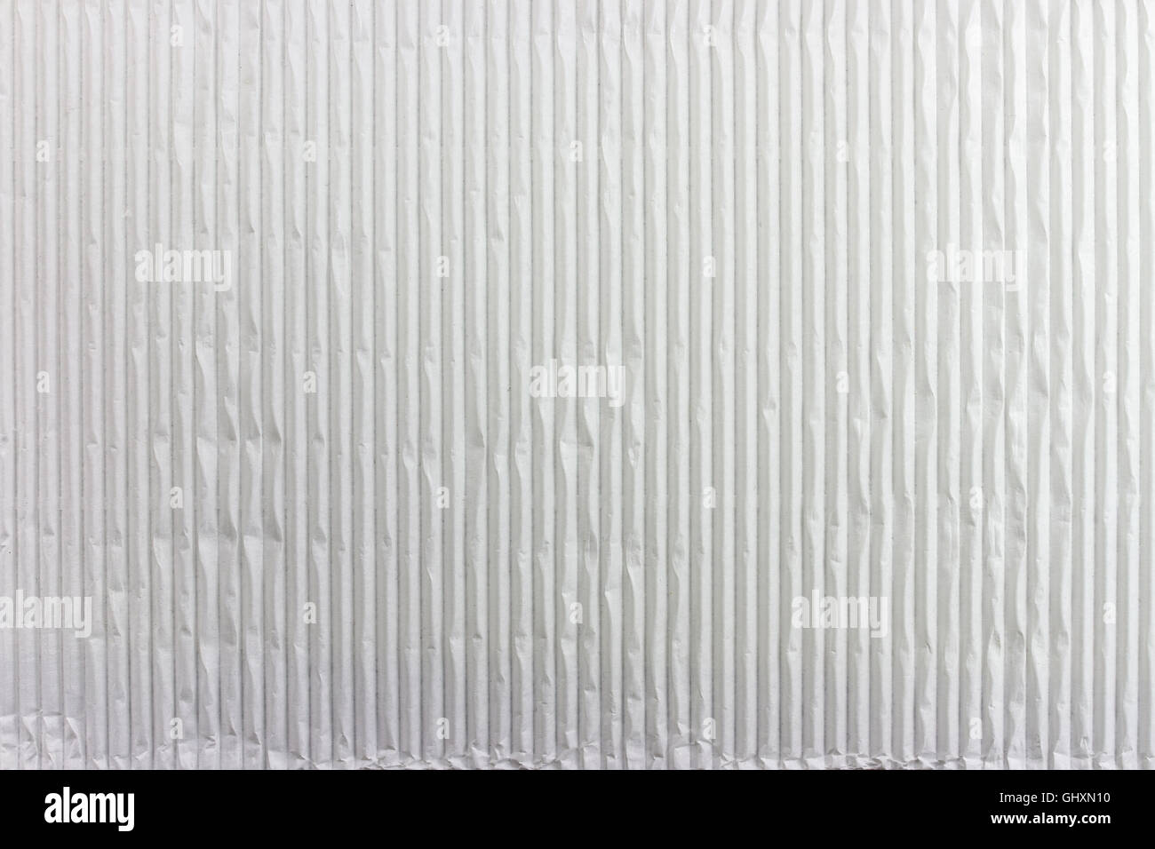 Closeup of white corrugated cardboard Stock Photo - Alamy
