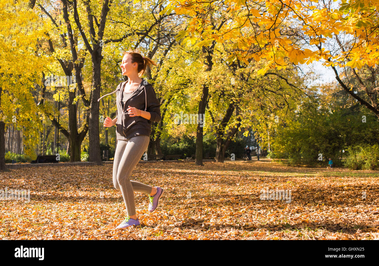 Females jogging hi-res stock photography and images - Alamy