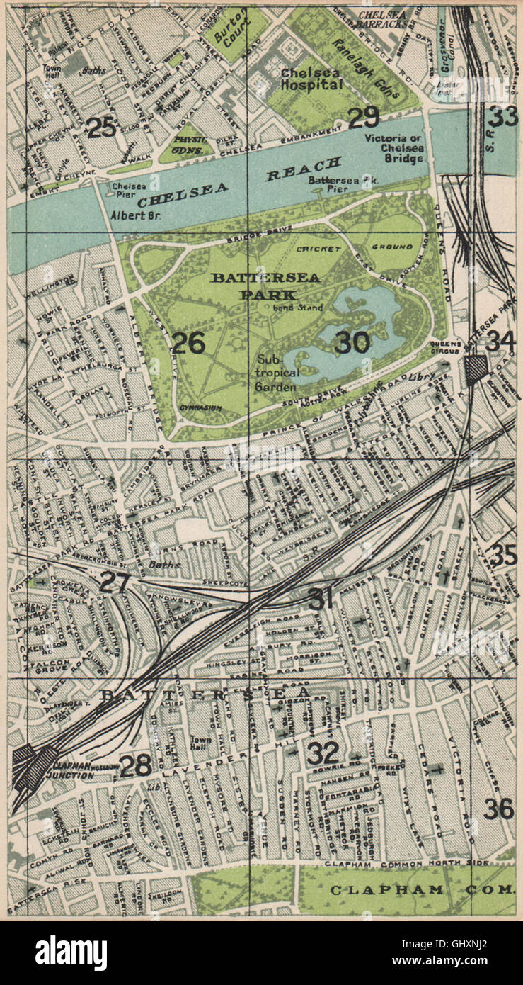 Map of clapham common hi-res stock photography and images - Alamy