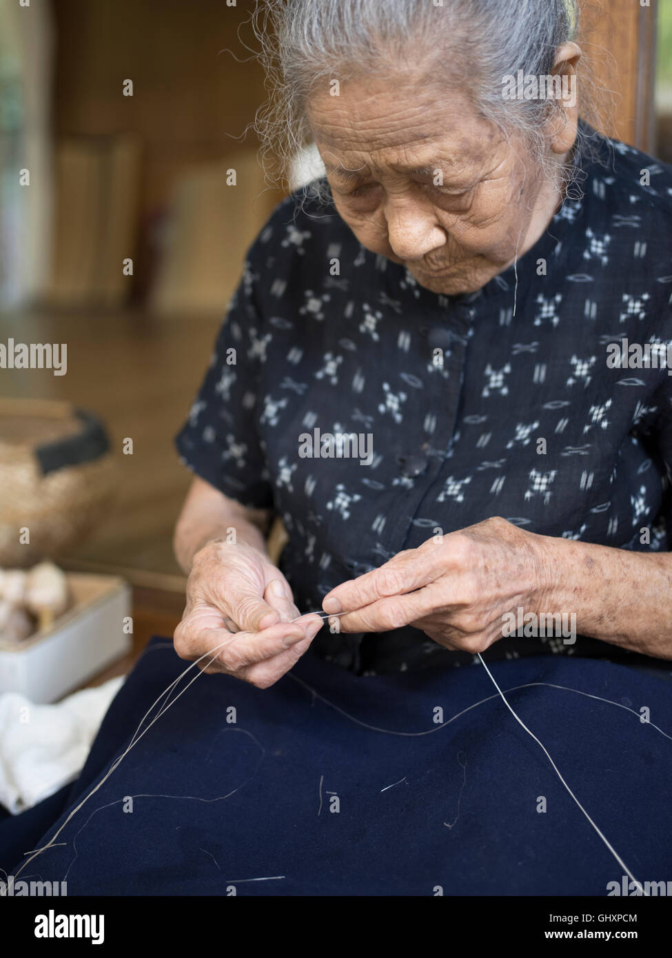 Toshiko taira japan japanese living national treasure hi-res stock ...