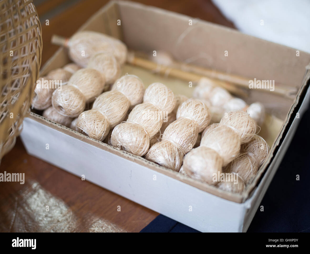 Bashofu production at Ogimi Village Bashofu Hall, Kijoka, Ogimi ...