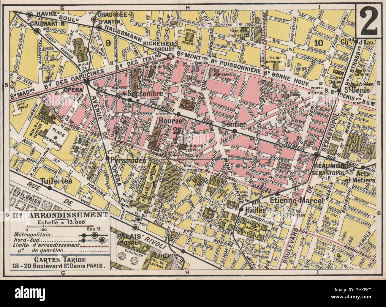 Paris arrondissement plan hi-res stock photography and images - Alamy