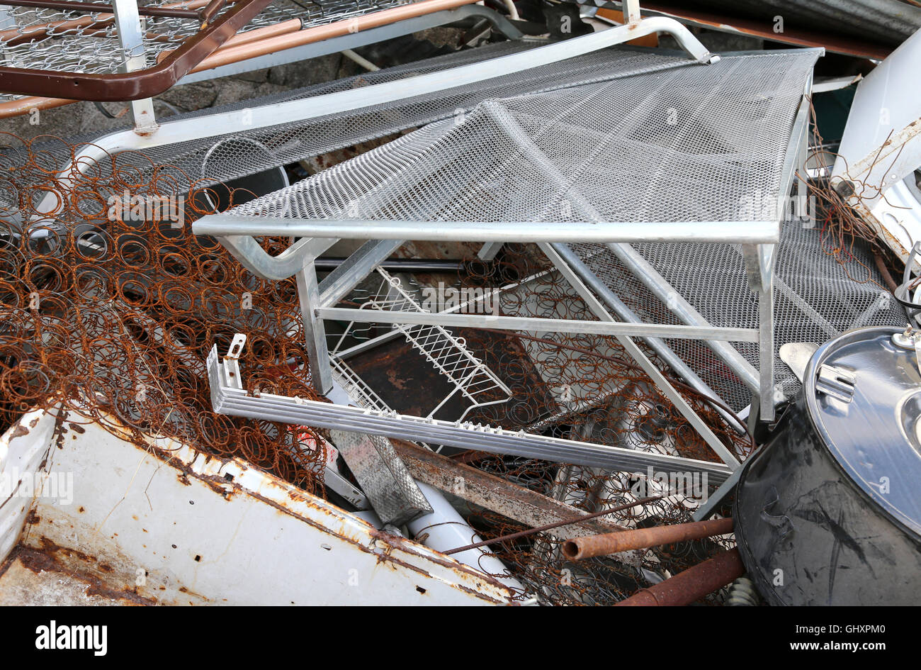 material deposit in a landfill for waste recycling Stock Photo - Alamy