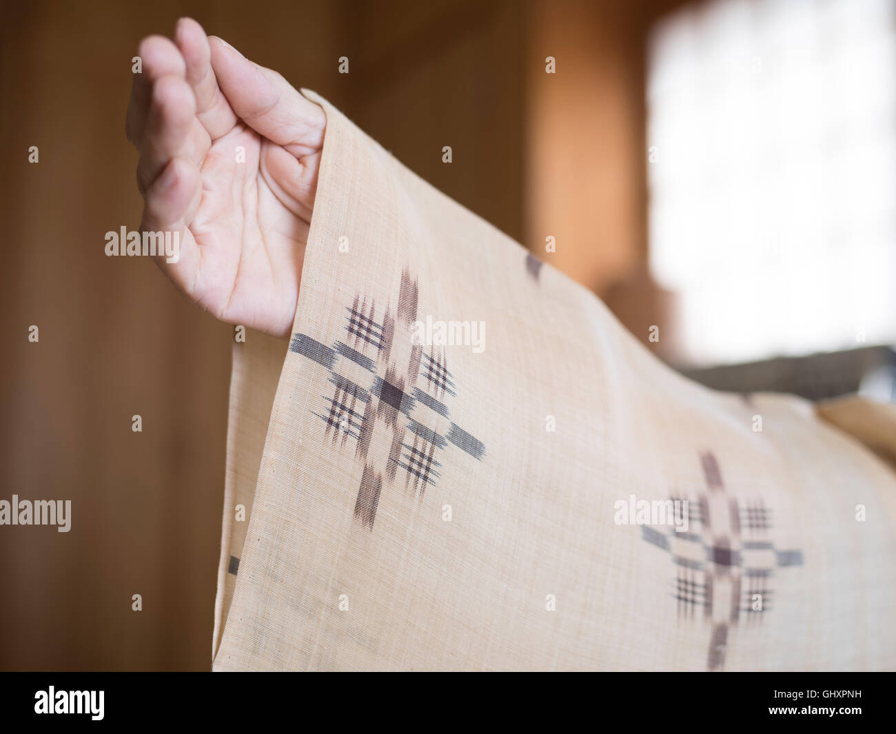 Bashofu kimono at Ogimi Village Bashofu Hall, Kijoka, Ogimi, Okinawa ...