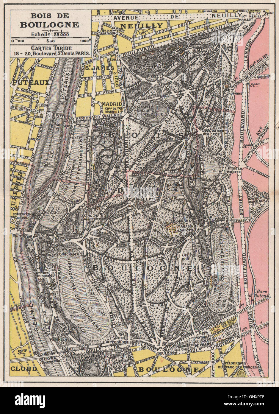 Paris arrondissement plan hi-res stock photography and images - Alamy