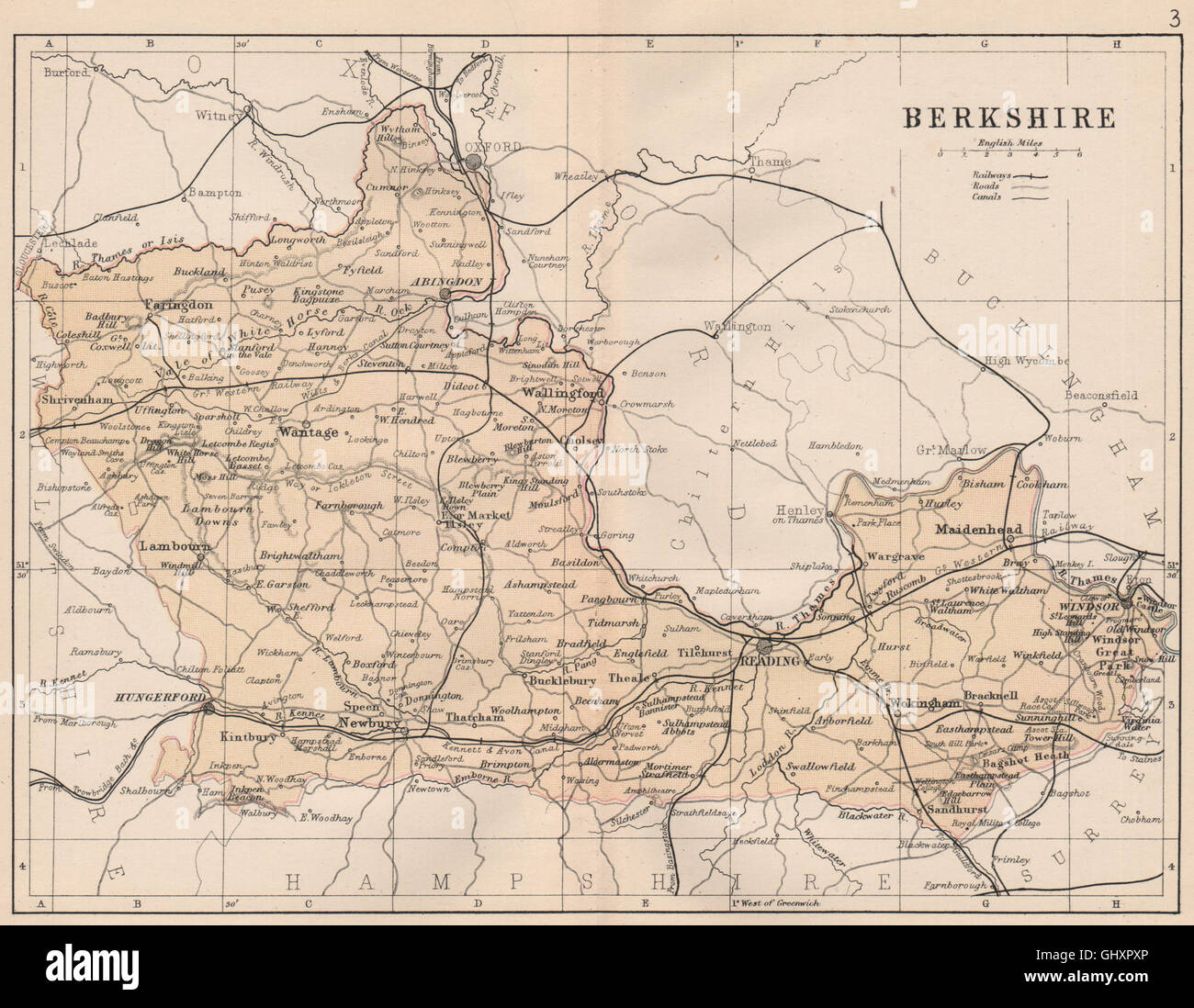 Berkshire County Map High Resolution Stock Photography and Images - Alamy