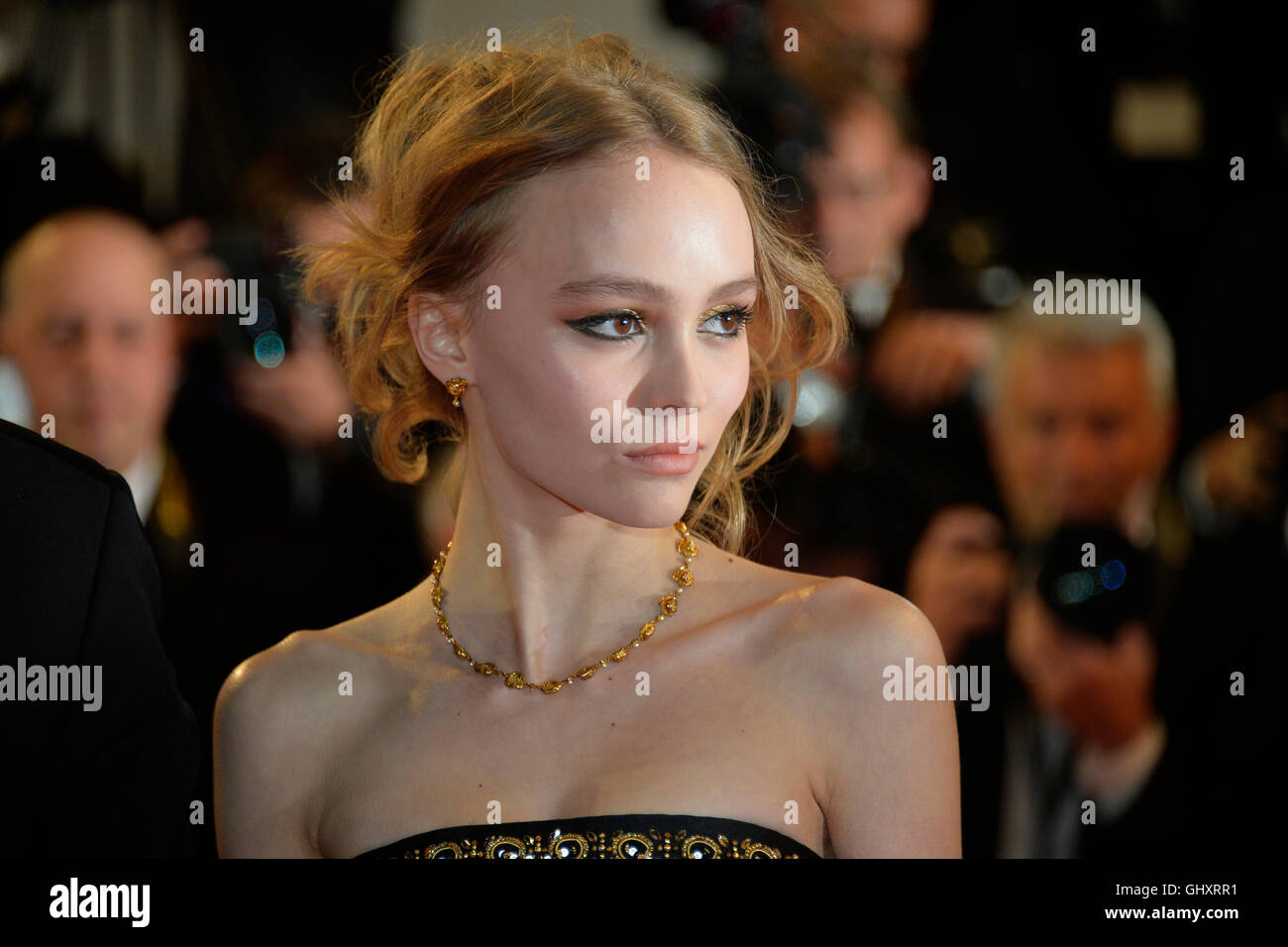 69th Cannes Film Festival: Lily-Rose Depp walking up the famous steps ...