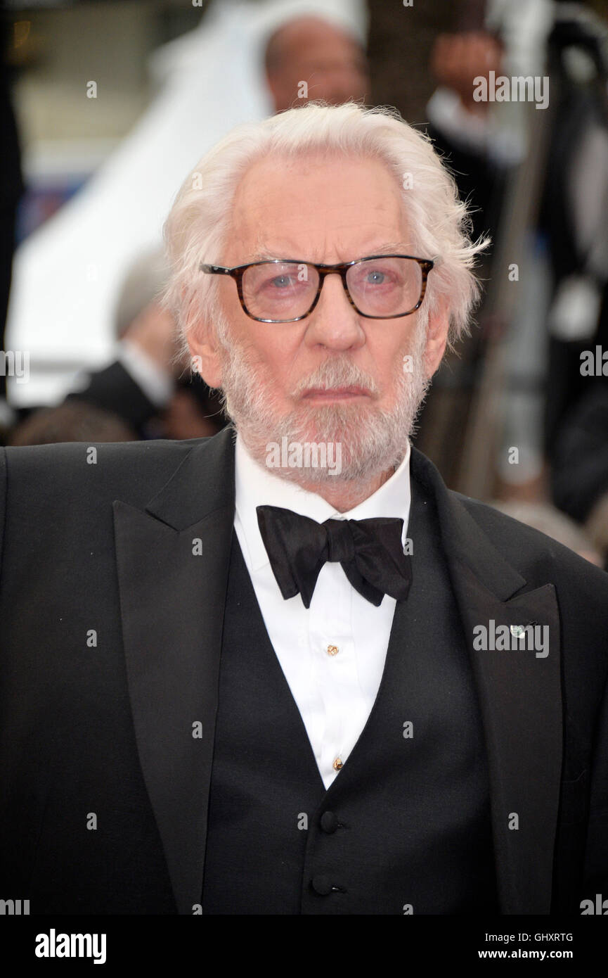 69th Cannes Film Festival: Donald Sutherland walking up the famous ...