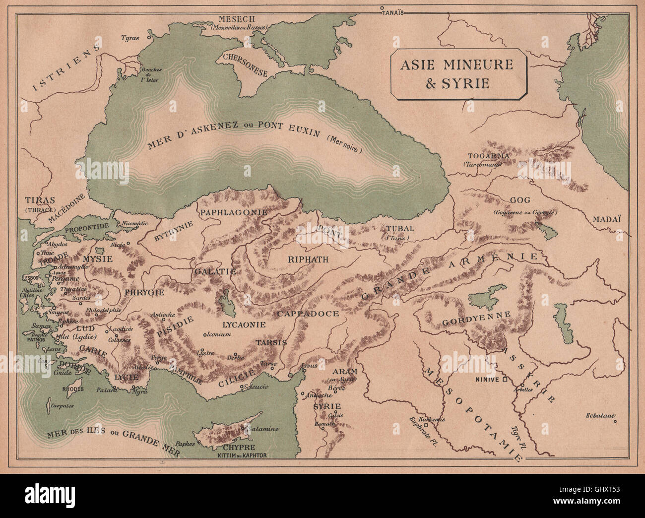 BIBLICAL TURKEY.Asia Minor Anatolia Cyprus.Asie Mineure Syrie(Syria ...
