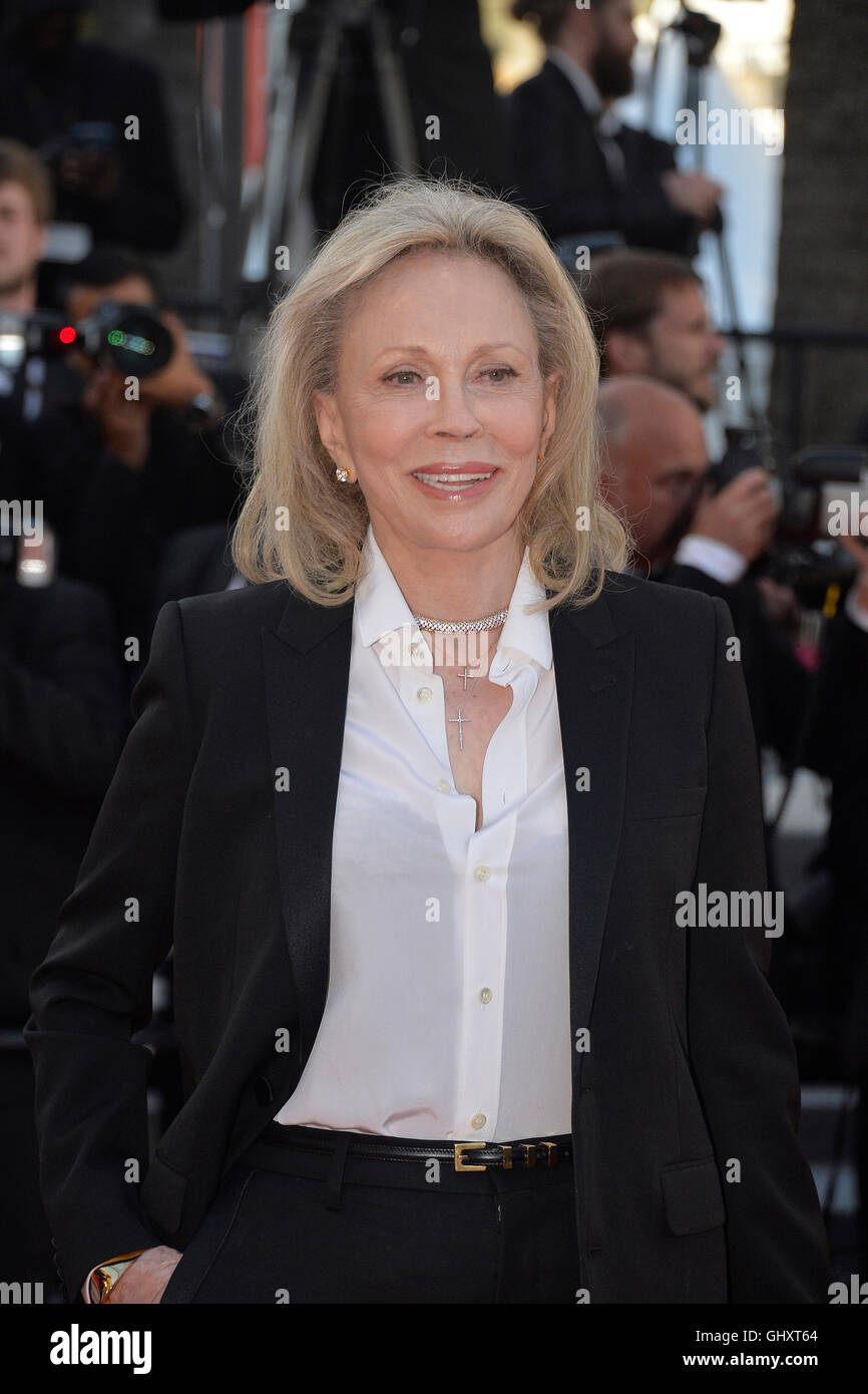 69th Cannes Film Festival: Faye Dunaway walking up the famous steps on ...