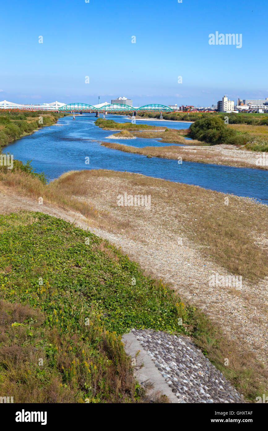Jinzu River, Toyama Prefecture in Japan Stock Photo - Alamy