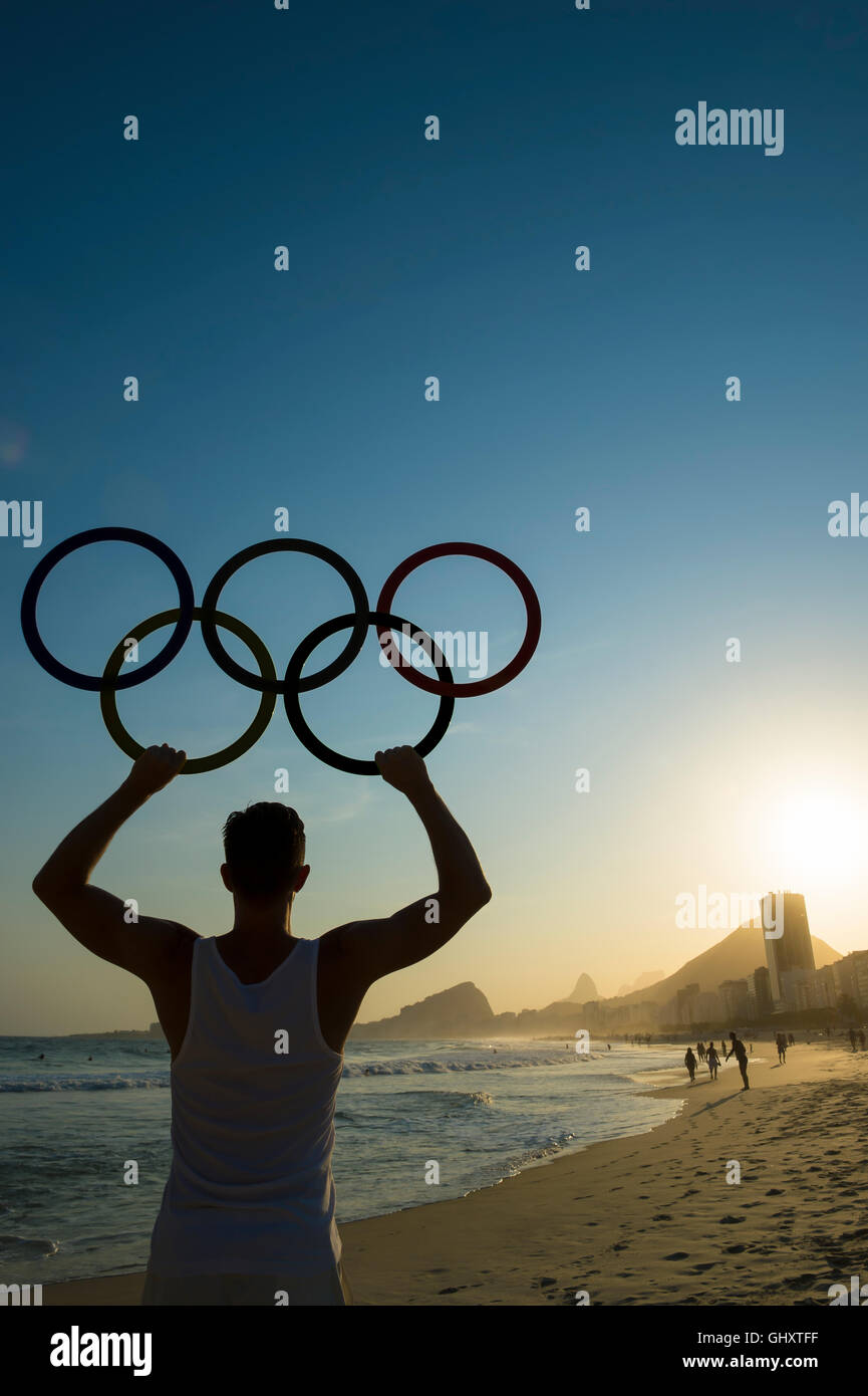 View of the olympic rings hi-res stock photography and images - Alamy