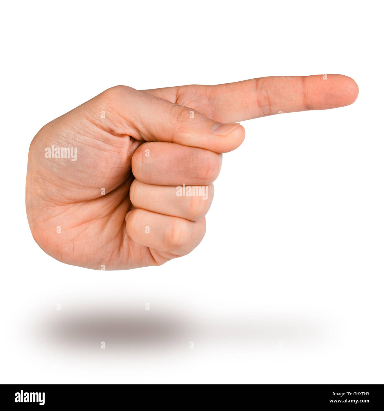 hand pointer. Hands pointing finger icon Stock Photo - Alamy