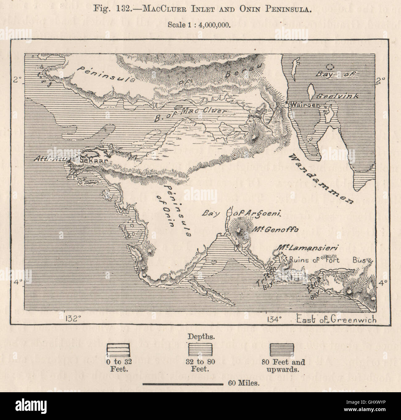 MacCluer Inlet & Onin Peninsula, West Papua. Indonesia. New Guinea ...