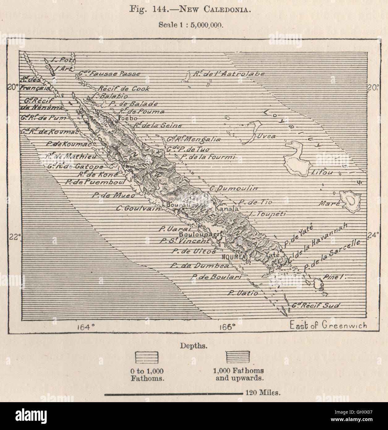New caledonia map hi-res stock photography and images - Alamy