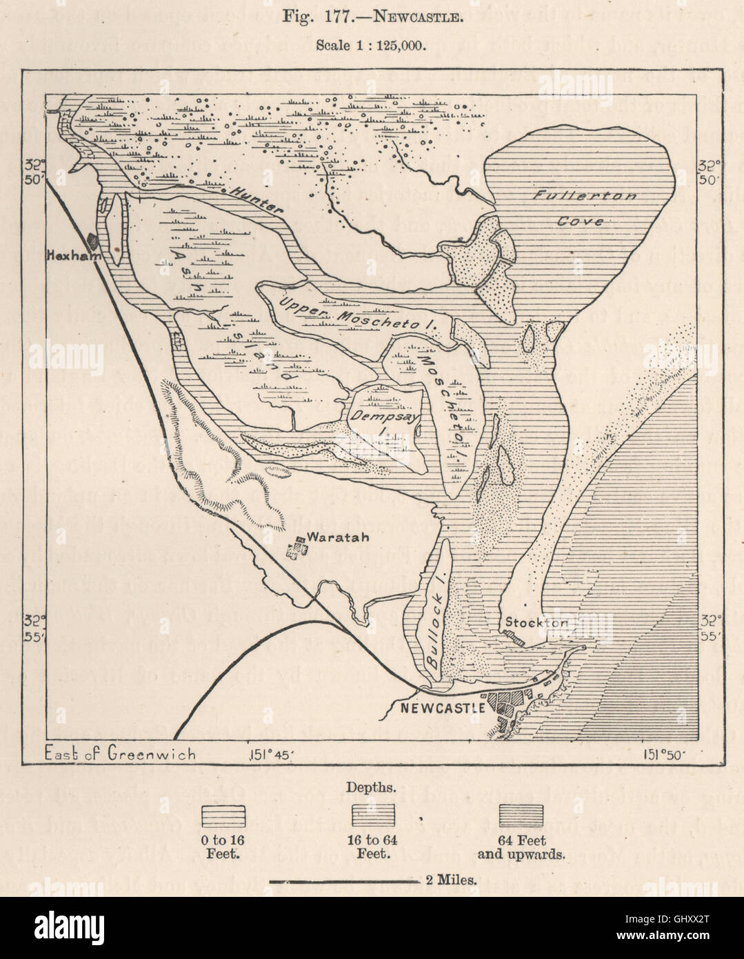 Newcastle australia map hi-res stock photography and images - Alamy