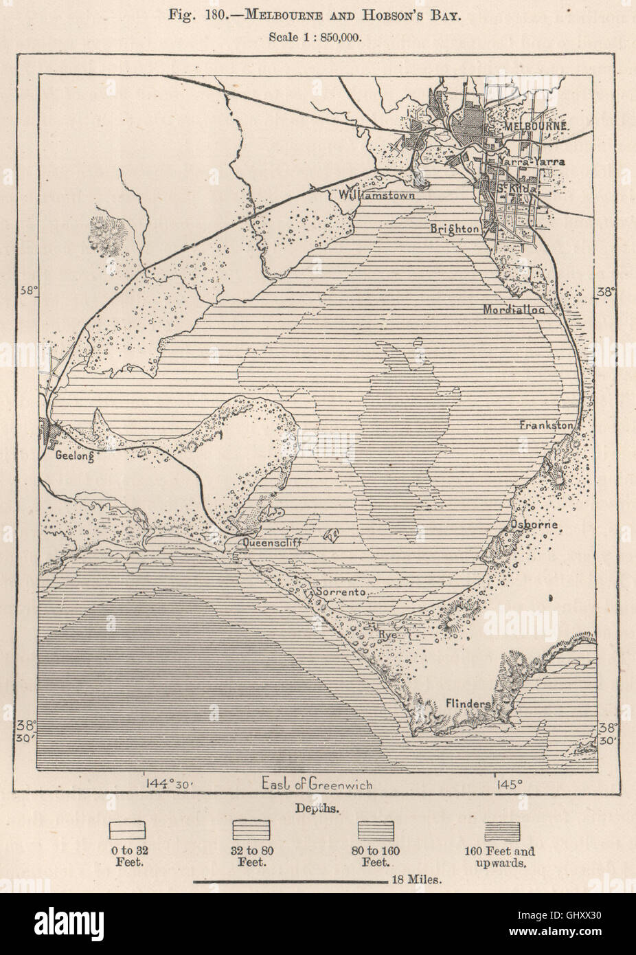 Map of hobsons bay hi-res stock photography and images - Alamy