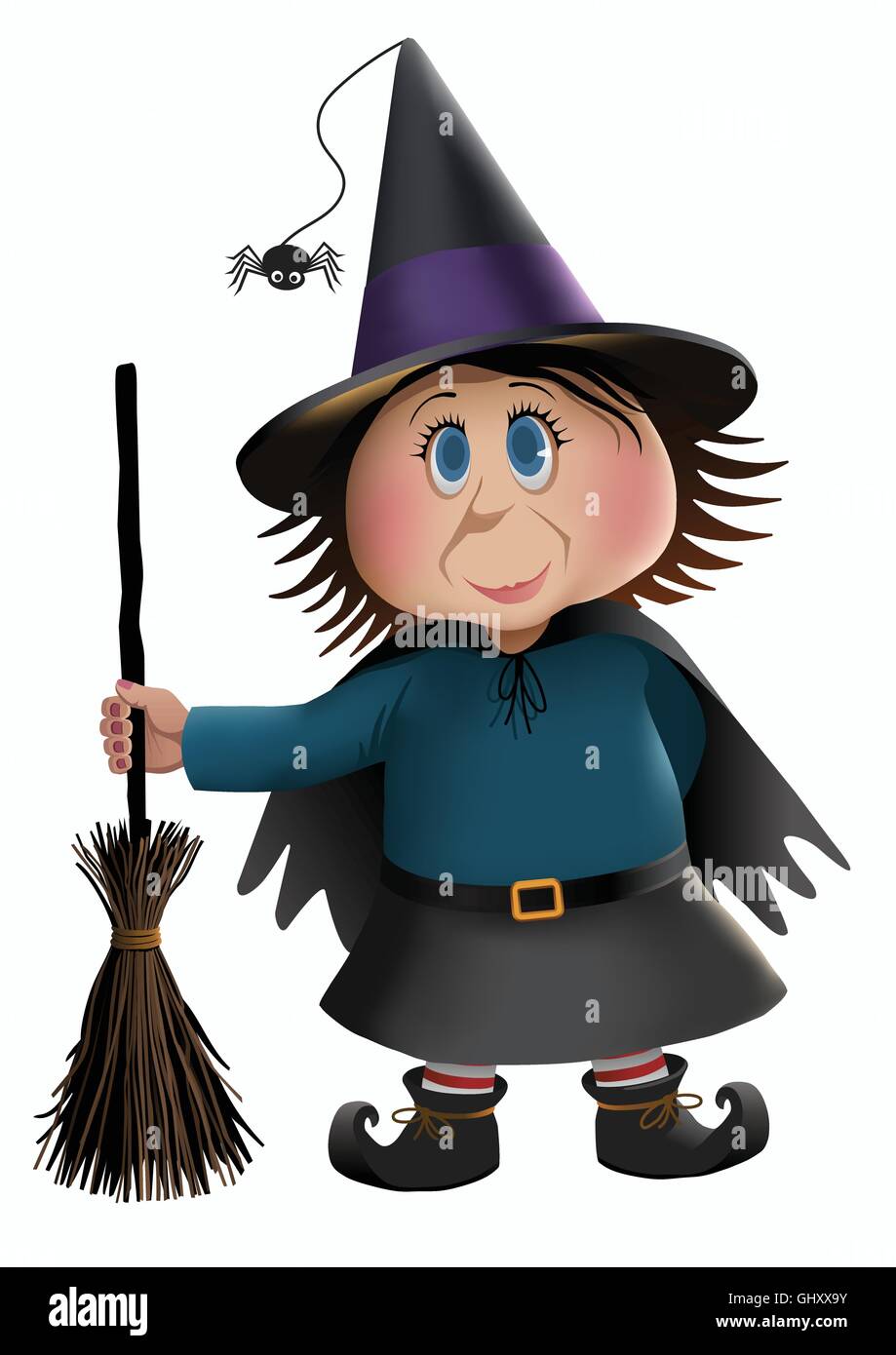 Little witch broomstick hi-res stock photography and images - Alamy
