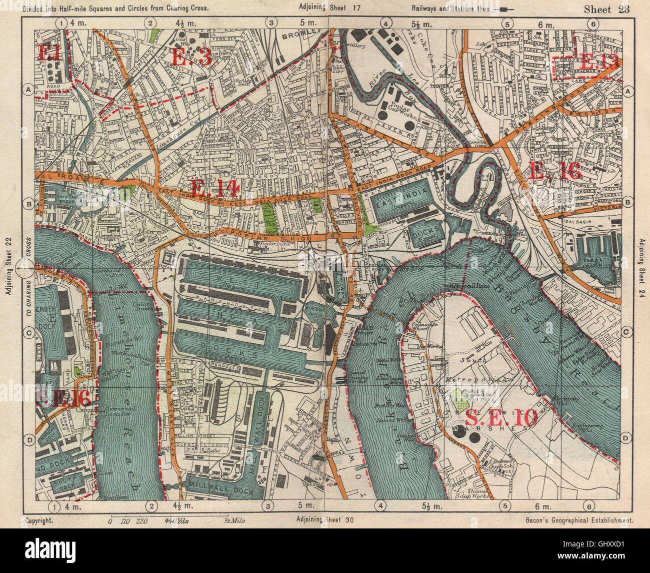 Poplar map hi-res stock photography and images - Alamy