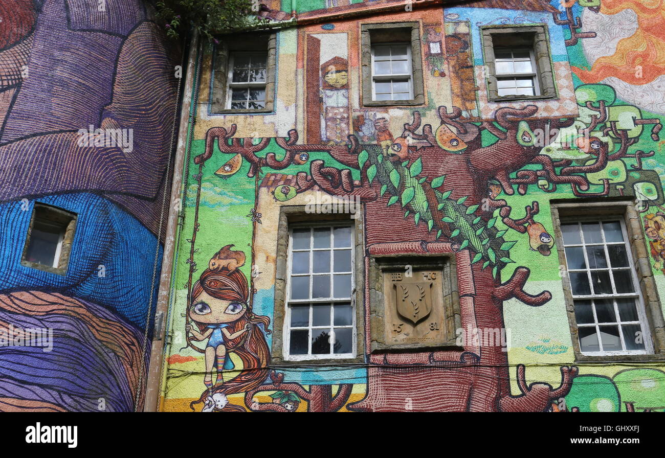 Kelburn Castle Graffiti Project Scotland August 2016 Stock Photo - Alamy