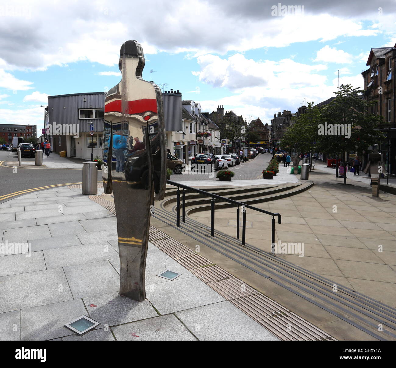 The Sentinels polished stainless steel reflective artwork by Rob ...