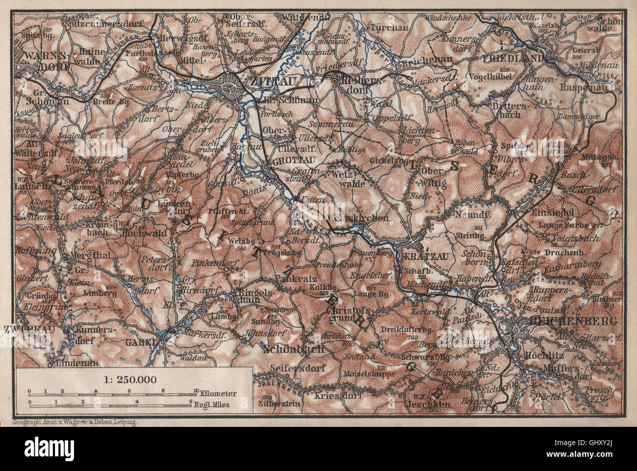 Map of liberec hi-res stock photography and images - Alamy