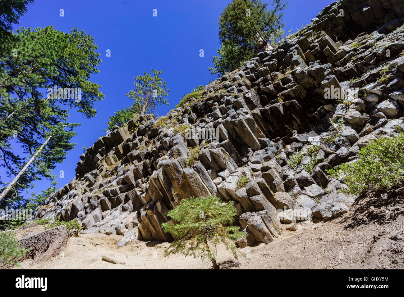 Special Geology of Basalt in Devils Postpile National Monument near ...
