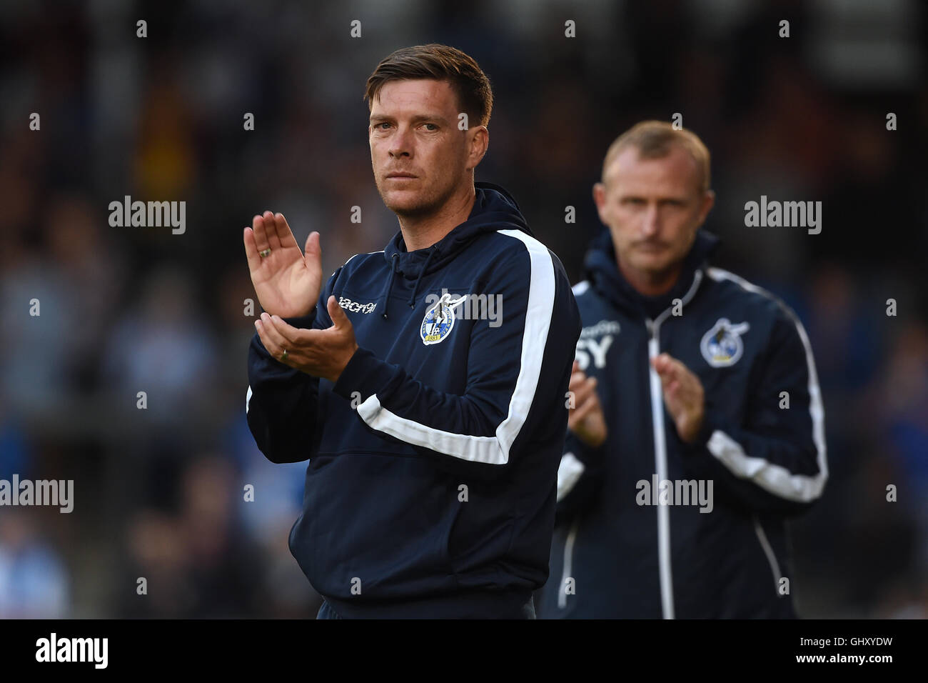 Bristol Rovers manager Darrell Clarke during the EFL Cup, First Round ...