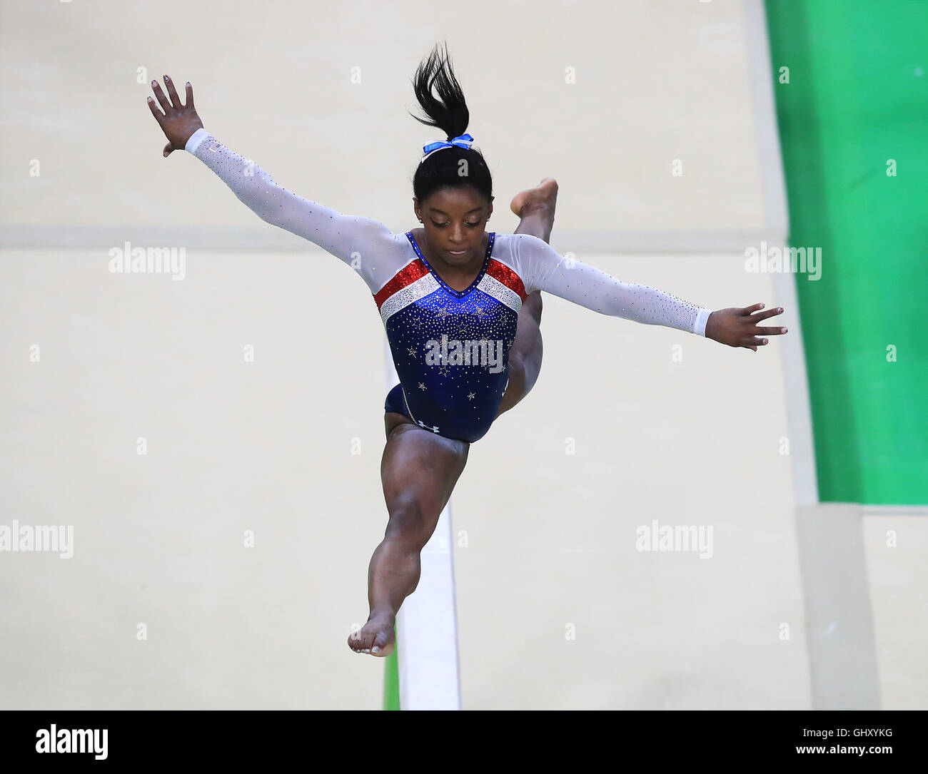 USA's Simone Biles performs on the balance beam during the Women's ...
