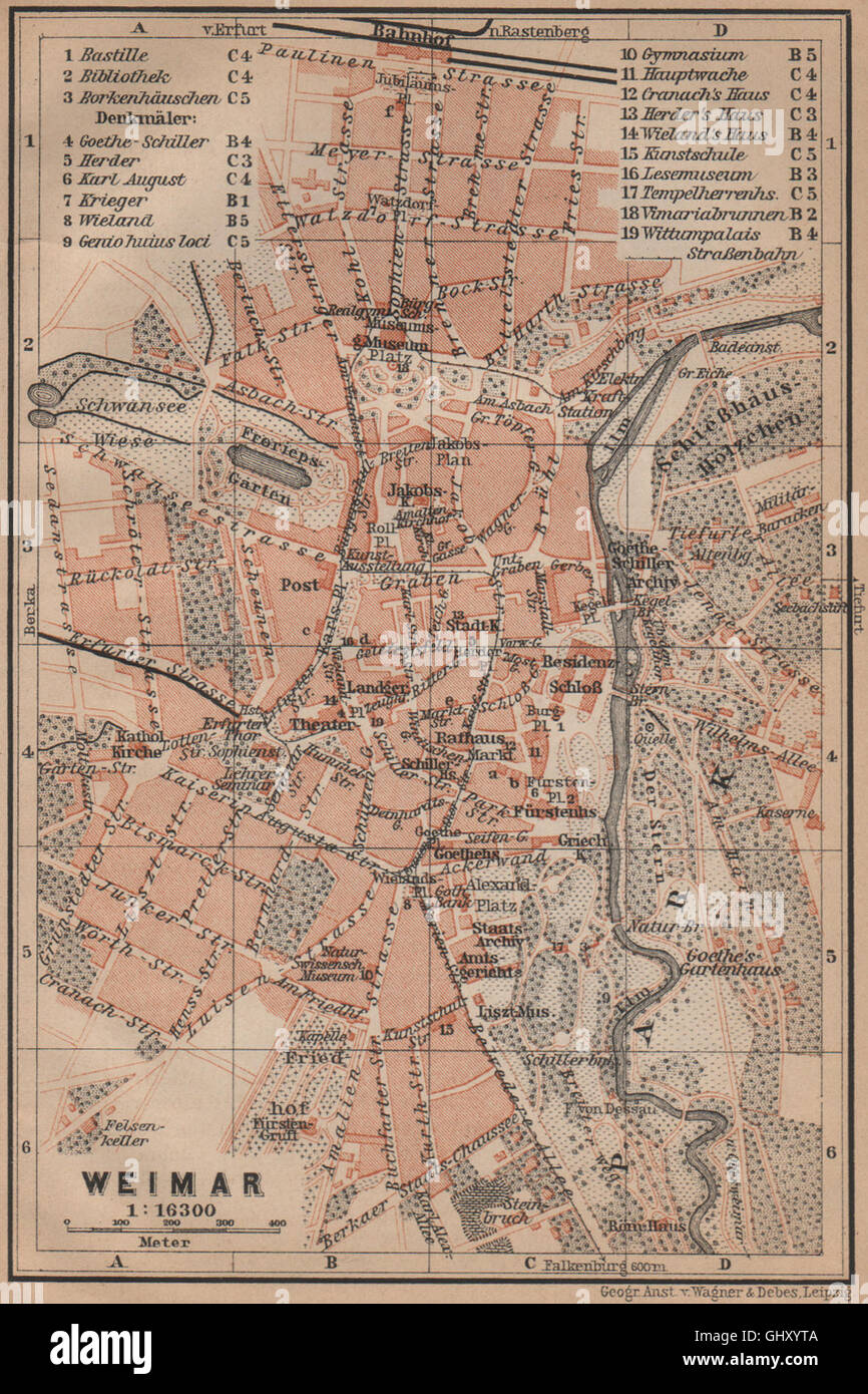 Germany Thuringia Weimar Old Town High Resolution Stock Photography and ...