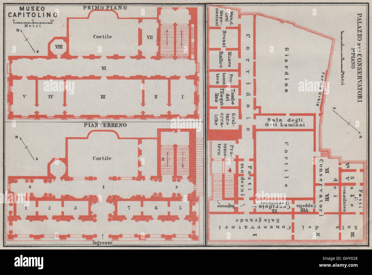CAPITOLINE MUSEUM PALAZZO DEI CONSERVATORI MUSEO CAPITOLINO plan Rome ...