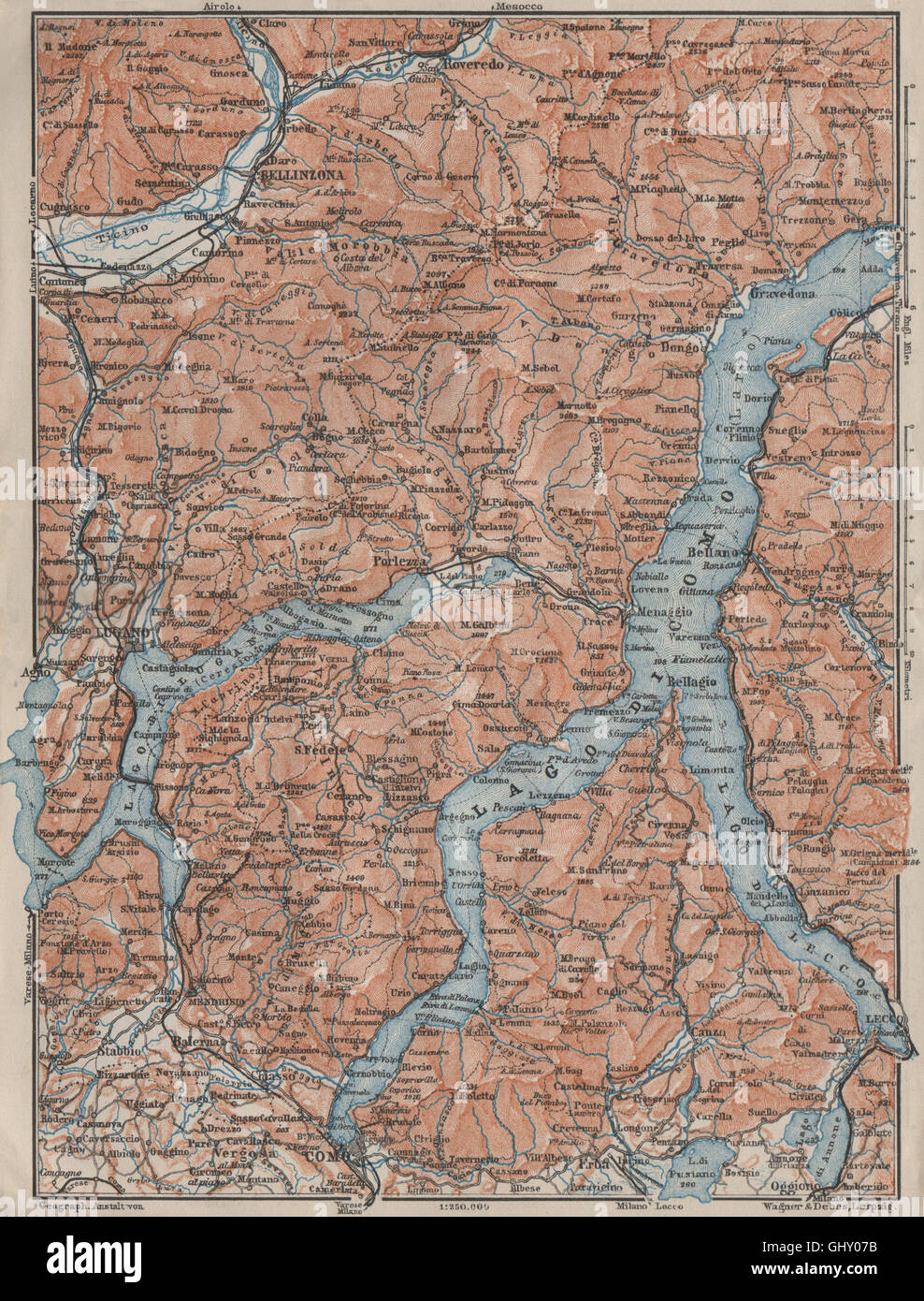 Mappa di lecco hi-res stock photography and images - Alamy