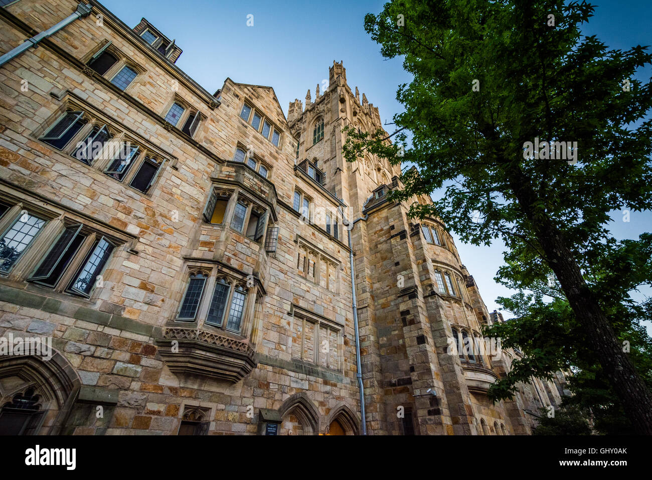 Historic building on the campus of Yale University, in New Haven ...