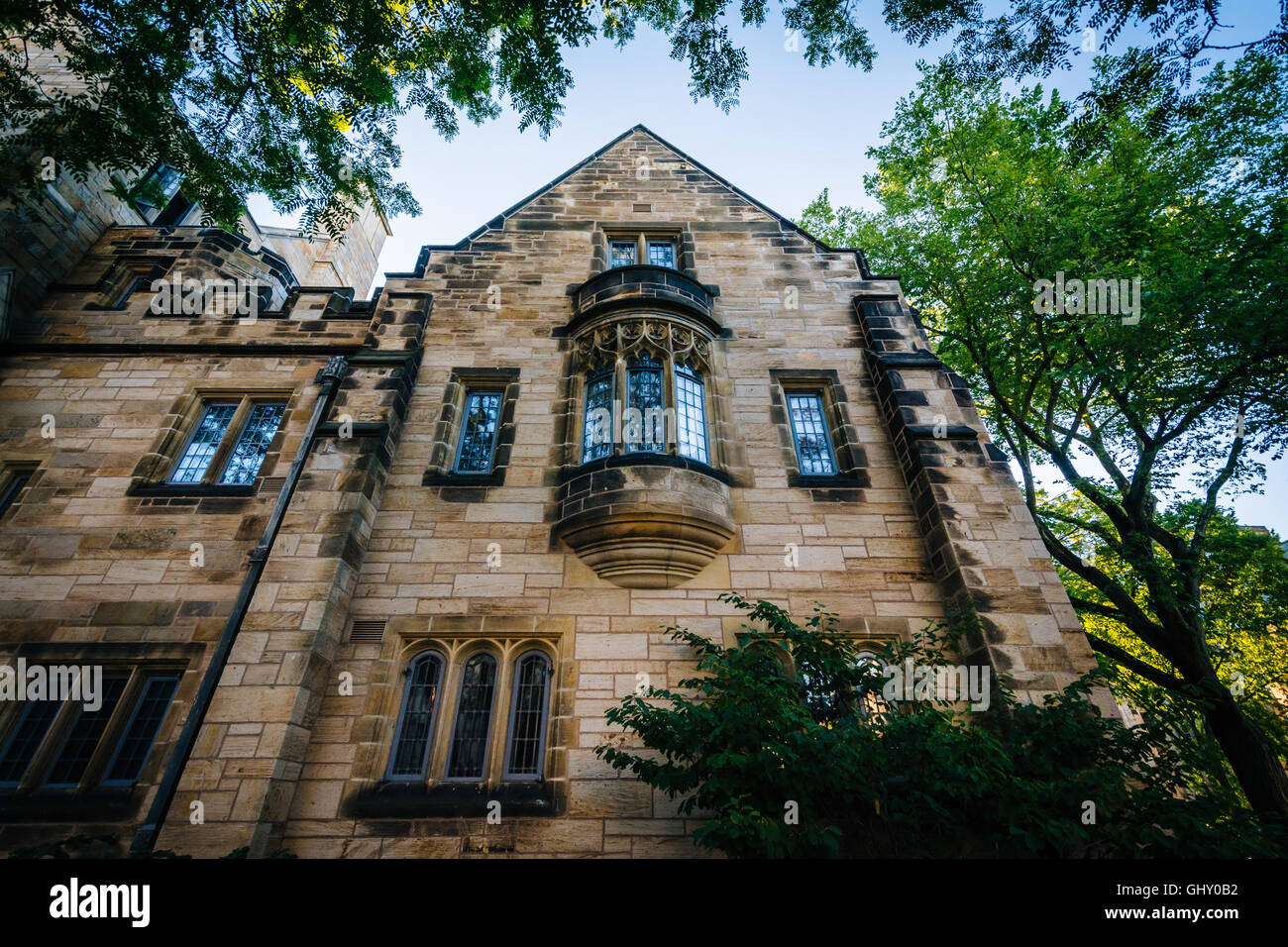 Historic building on the campus of Yale University, in New Haven ...
