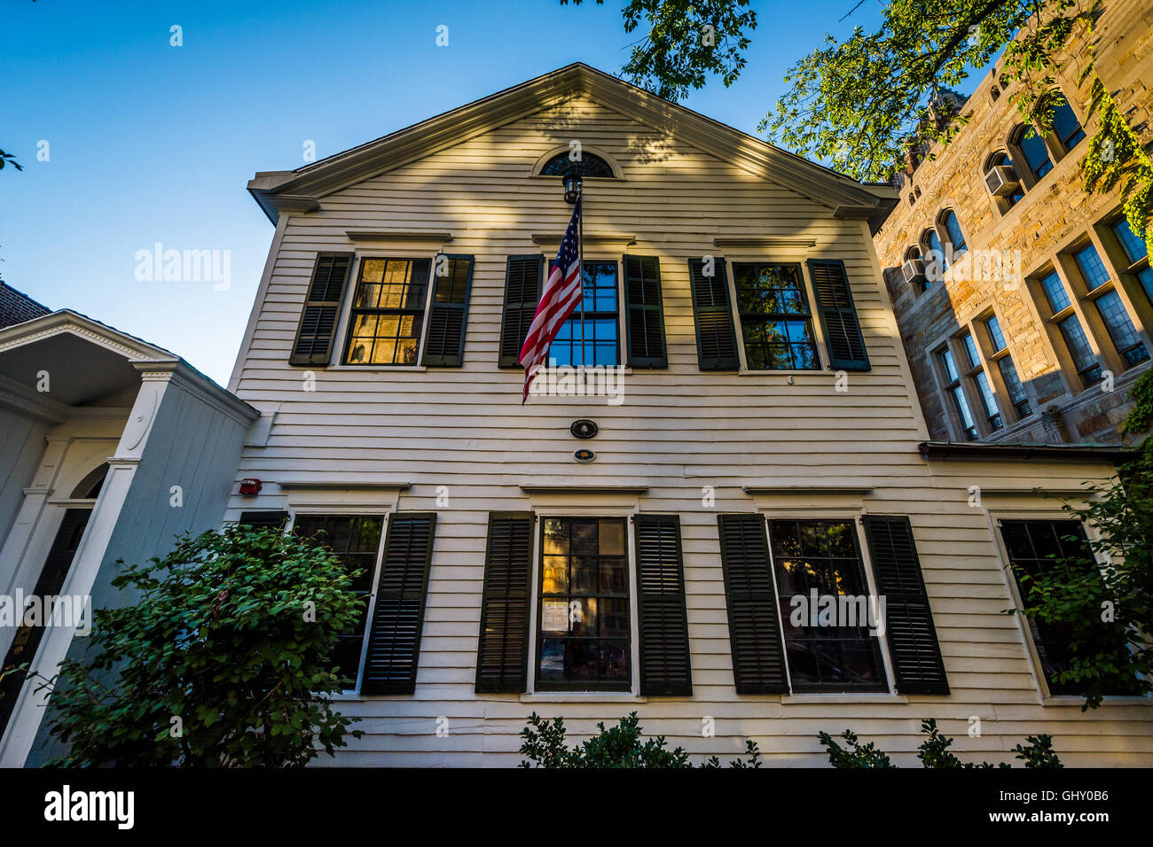 House on the campus of Yale University, in New Haven, Connecticut Stock ...