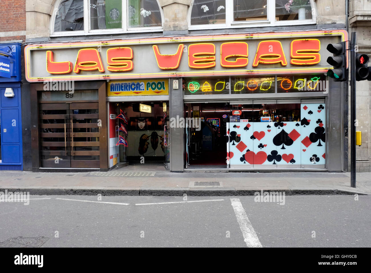 A general view of Las Vegas arcade in Soho, London Stock Photo - Alamy