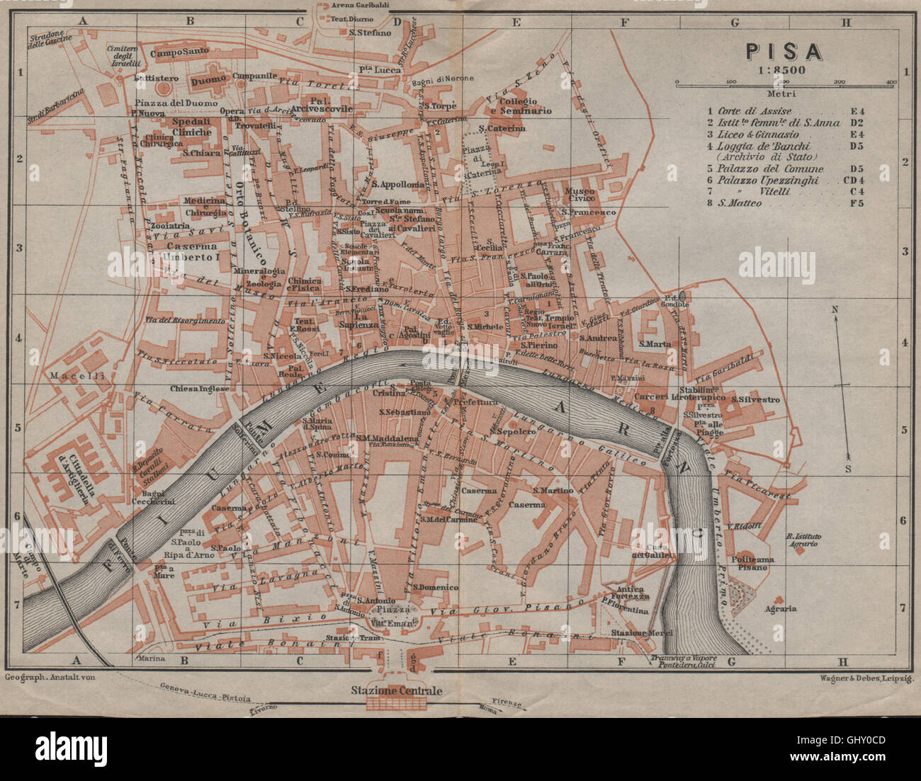 Pisa mappa hi-res stock photography and images - Alamy