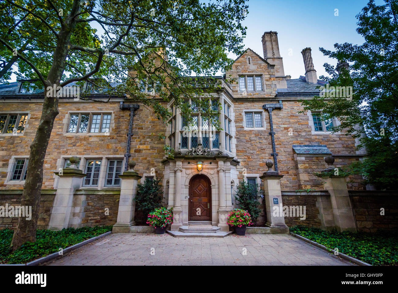 The Swensen House, on the campus of Yale University, in New Haven ...