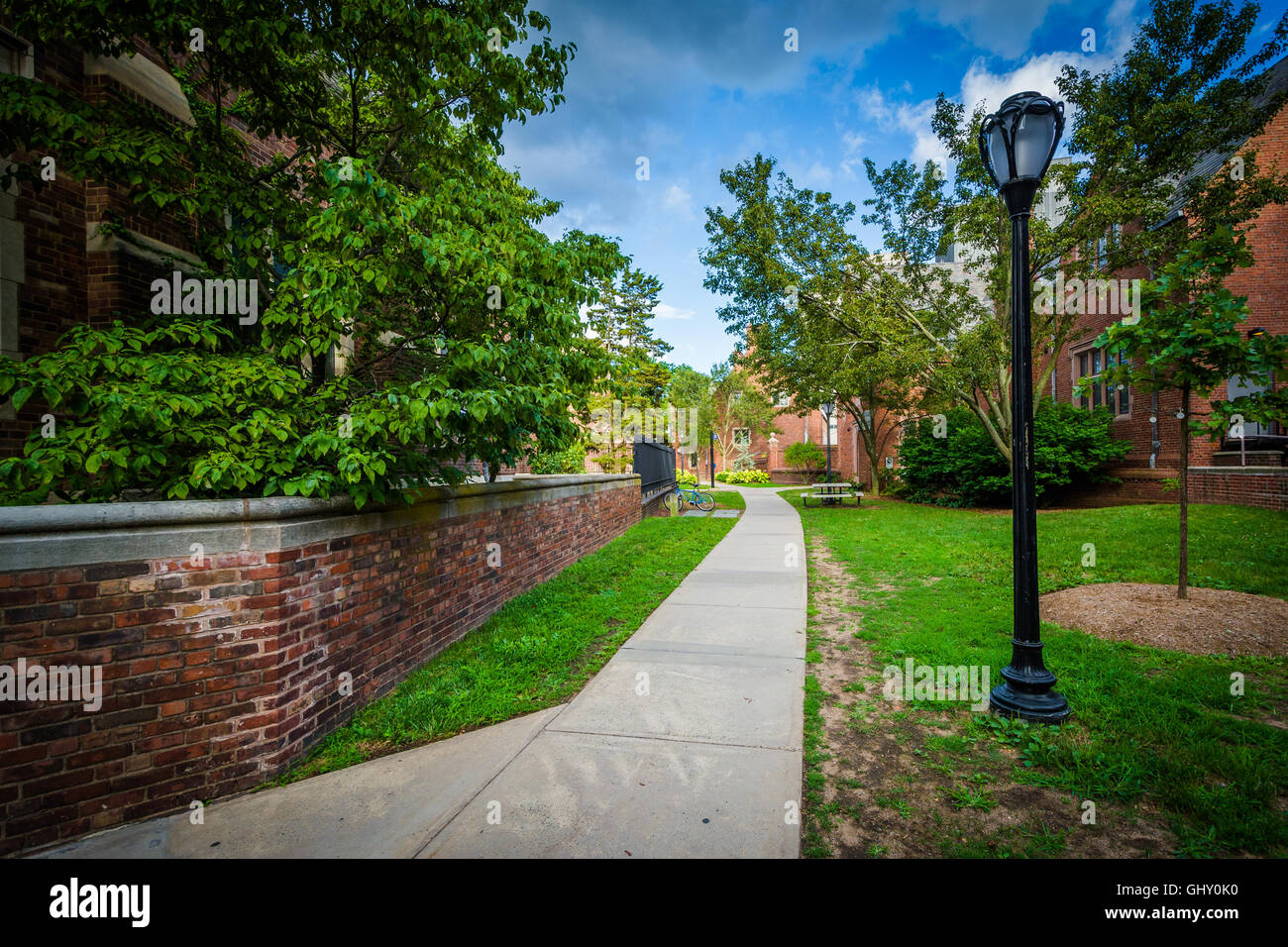 University Buildings Walkway High Resolution Stock Photography and ...