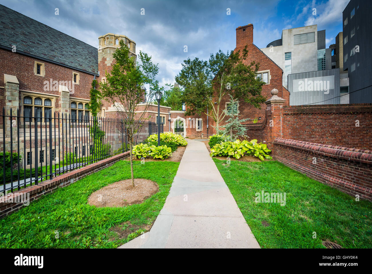 University Buildings Walkway High Resolution Stock Photography and ...