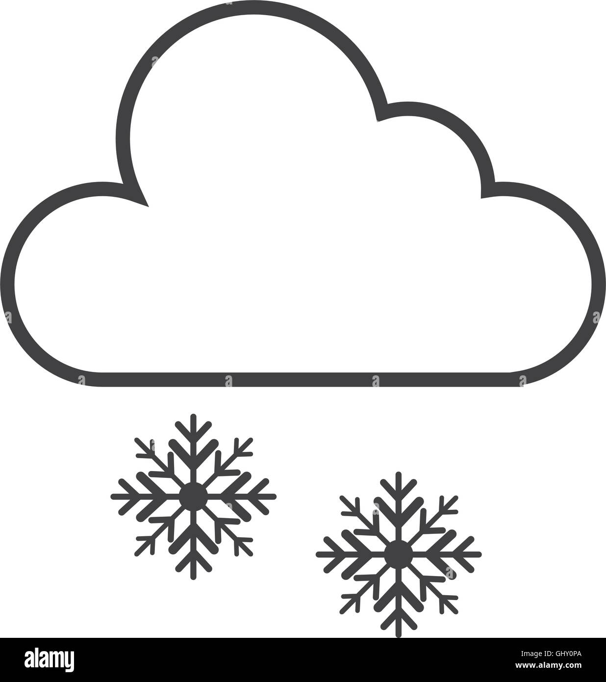 cloud weather symbol isolated icon Stock Vector Image & Art - Alamy