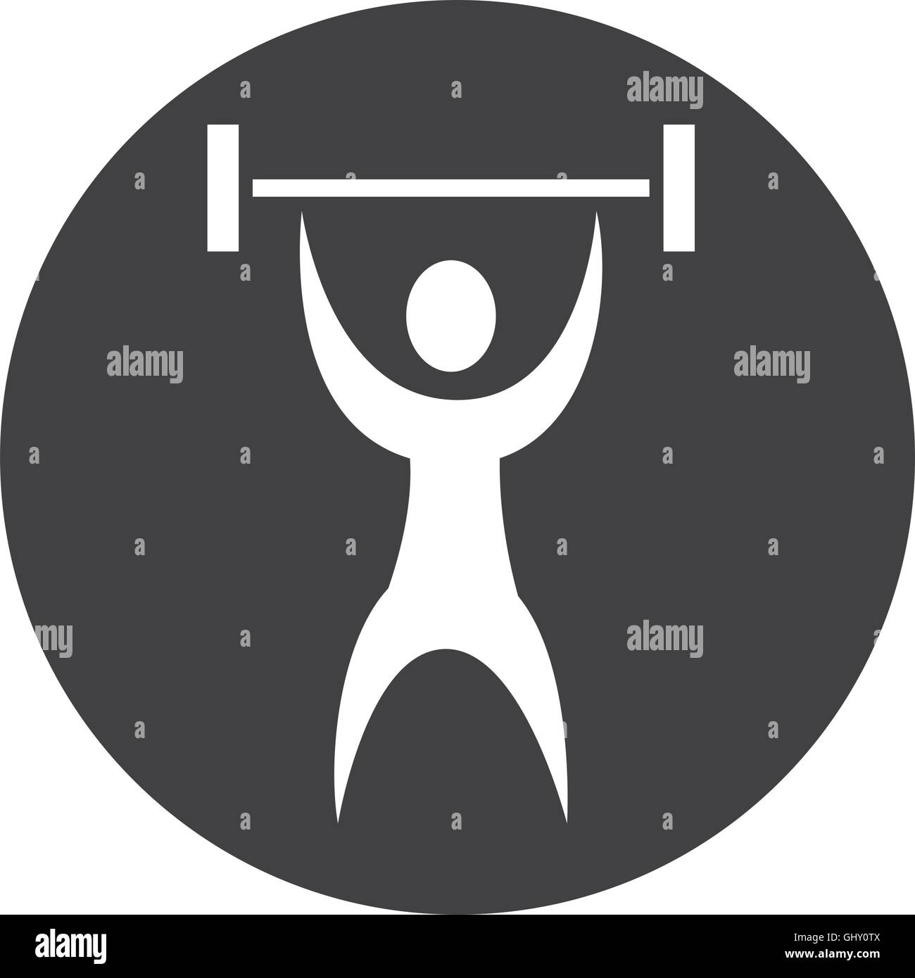 human silhouette strong weight lifting Stock Vector Image & Art - Alamy