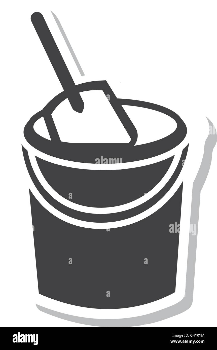 sand bucket isolated icon Stock Vector Image & Art - Alamy