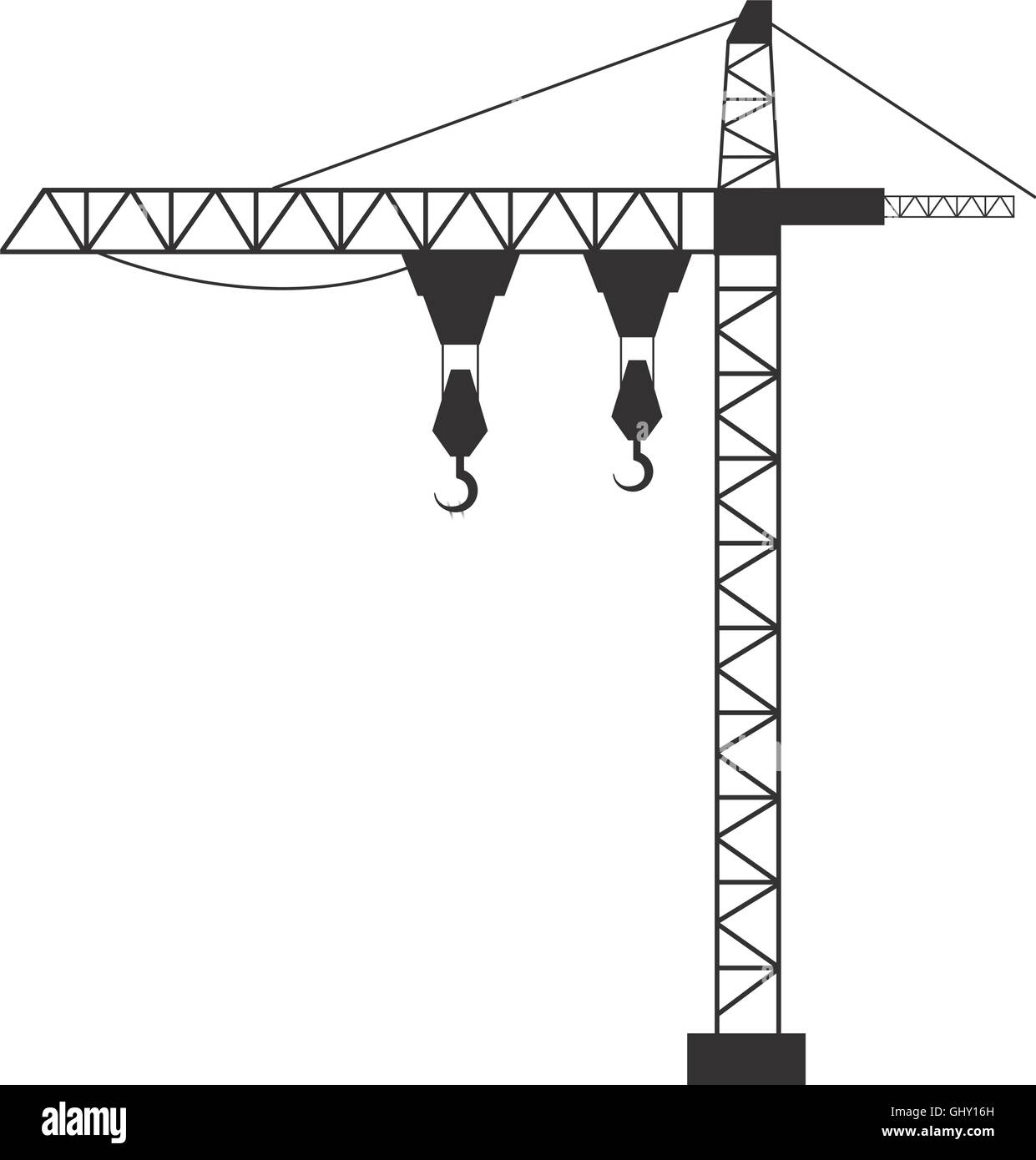 crane lifting machine isolated icon Stock Vector Image & Art - Alamy