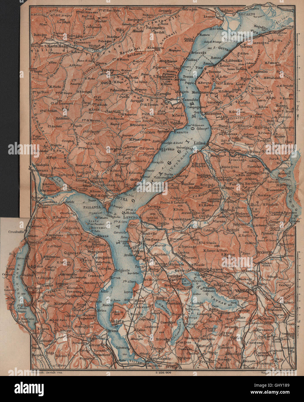 Map italy 1899 hi-res stock photography and images - Alamy
