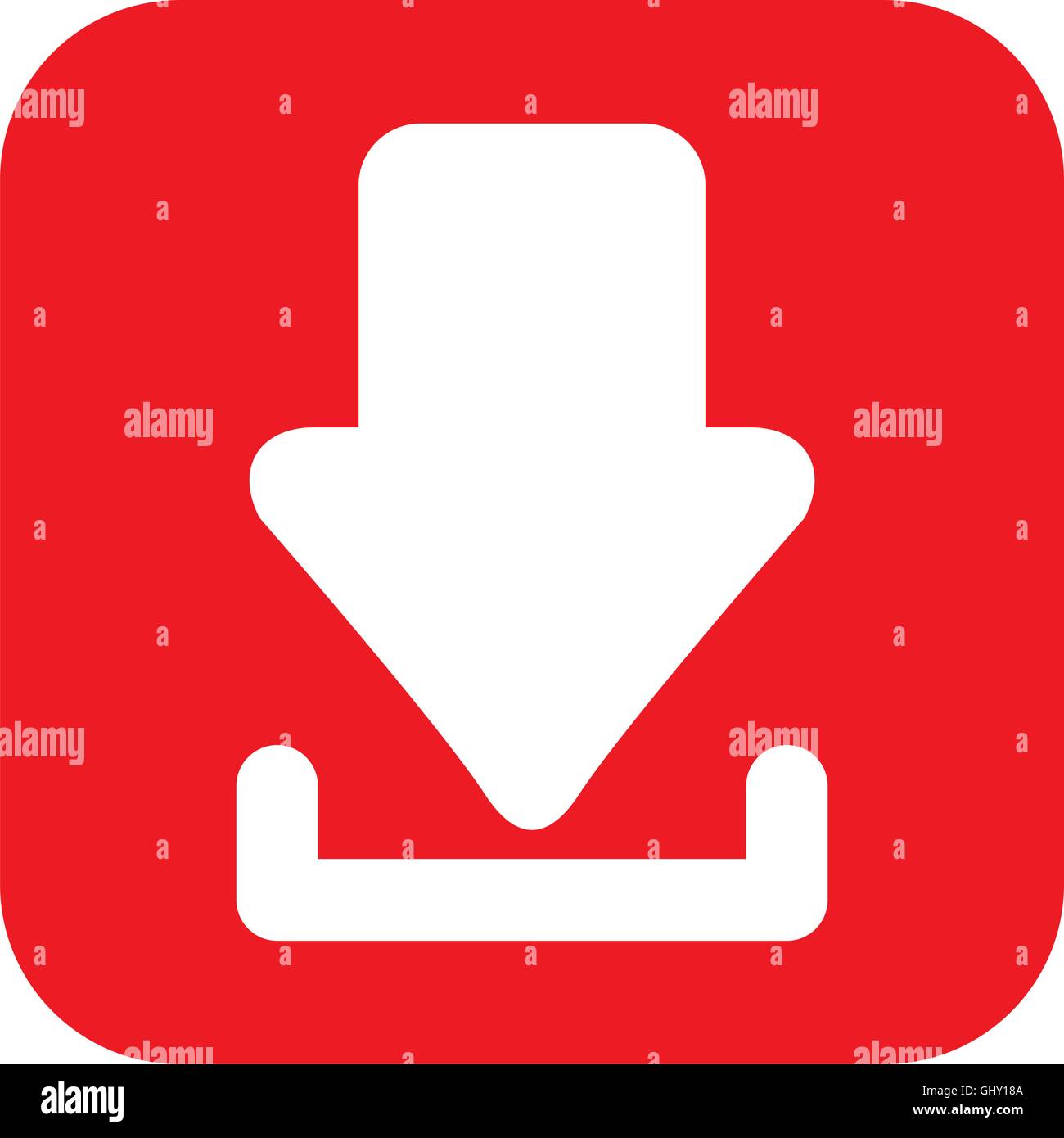 arrow download symbol isolated icon Stock Vector Image & Art - Alamy