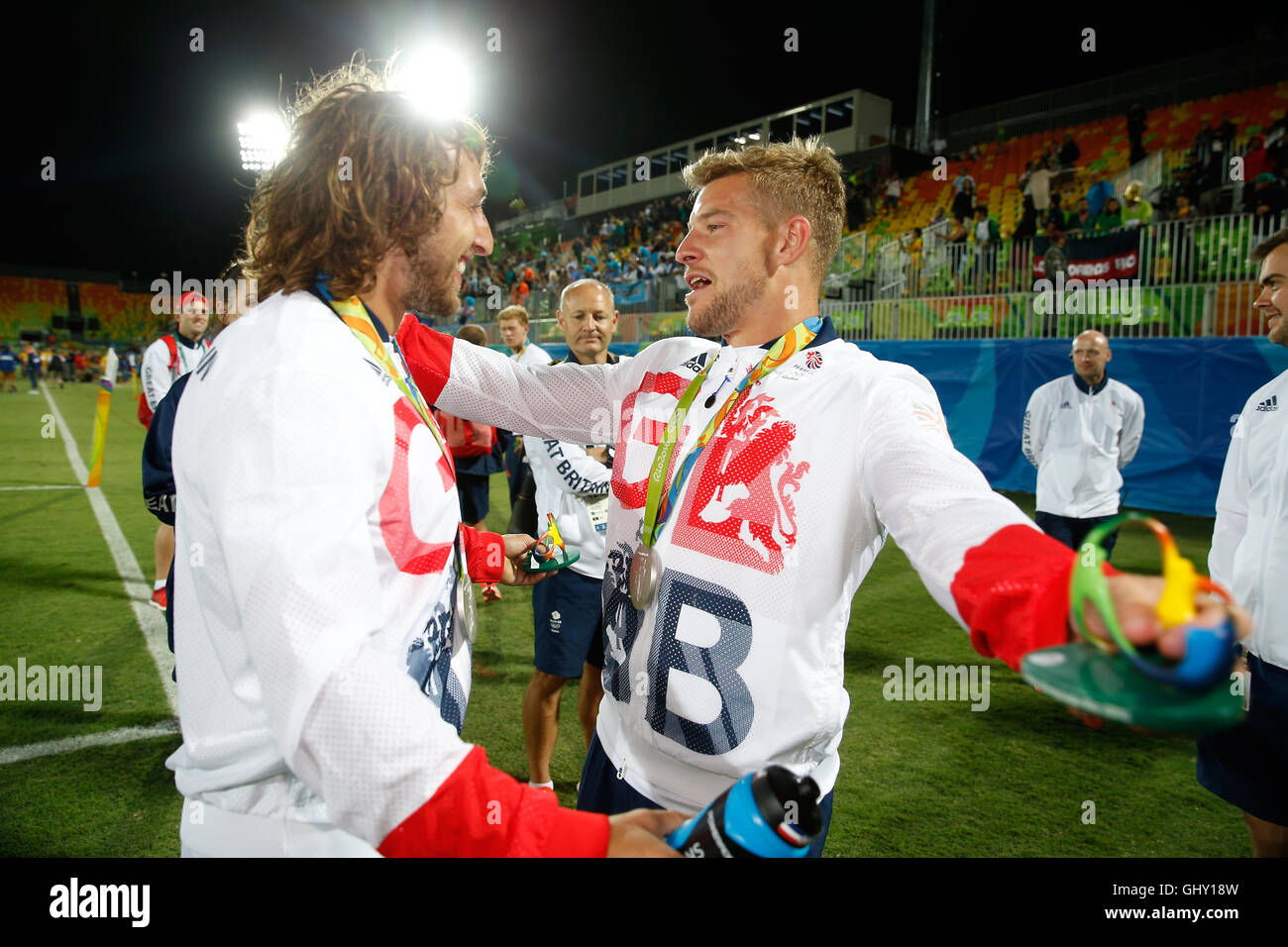Great Britain Daniel Bibby (left) and Tom Mitchell with their silver ...