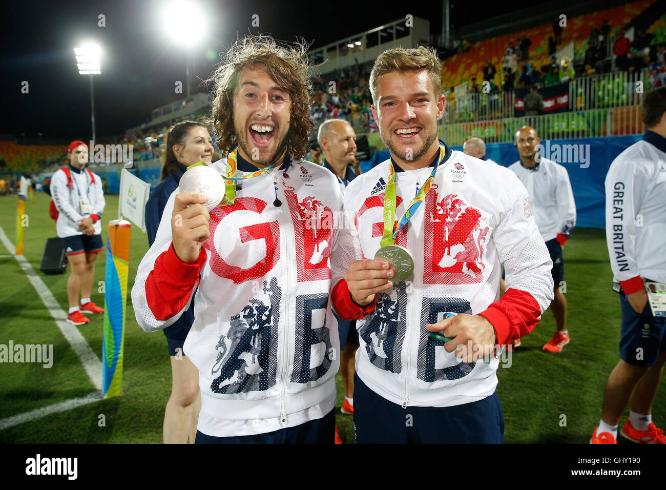 Great Britain Daniel Bibby (left) and Tom Mitchell with their silver ...
