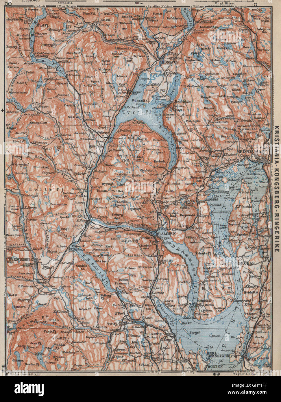 Kongsberg map hi-res stock photography and images - Alamy
